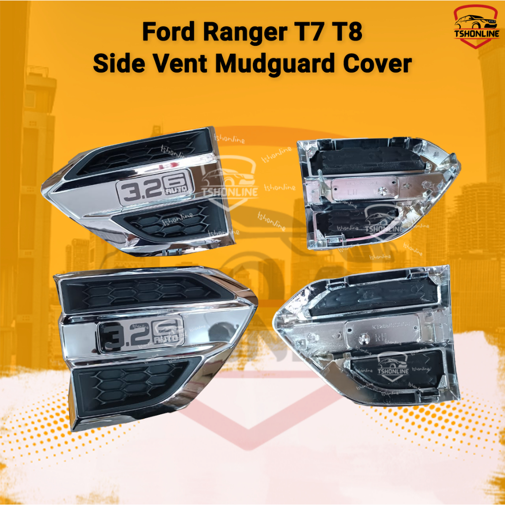 Ford Ranger T7 T8 Side Vent Mudguard Cover/ T7 T8 side vent cover ...