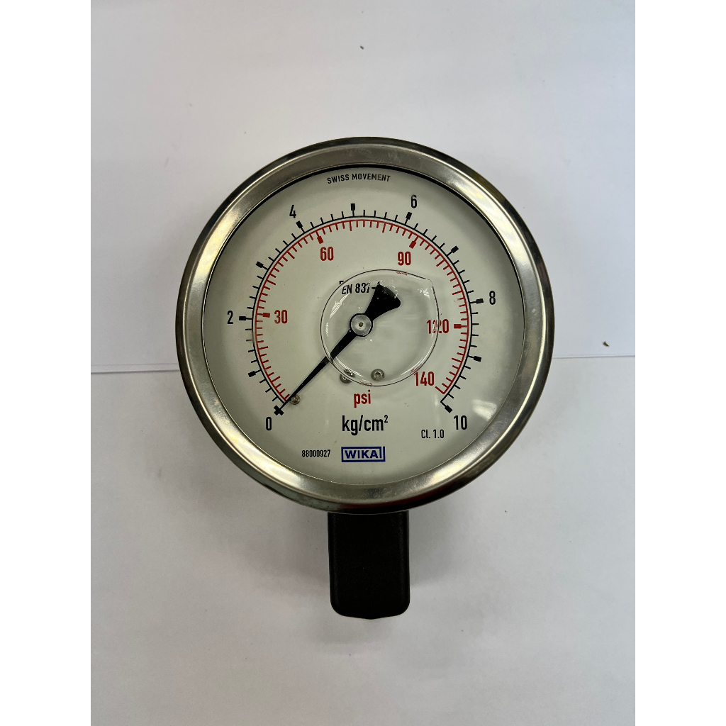 WIKA Pressure Gauge reading 0-10kg/cm2 / 0-140psi Bottom Entry 1/2" NPT ...