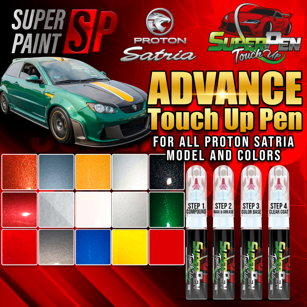4in1 Touch Up Paint Proton Satria Advance SUPERPEN Original Factory ...
