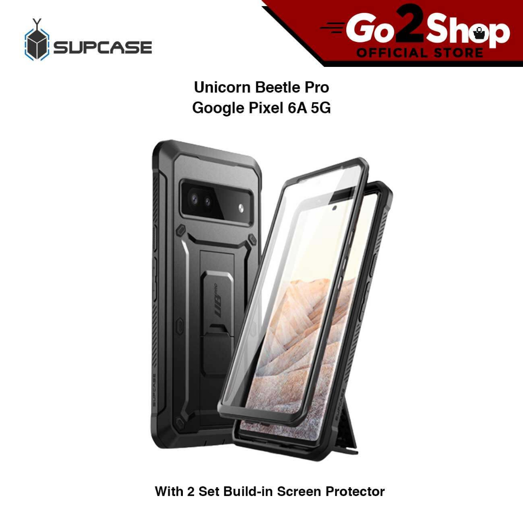 Supcase Unicorn Beetle Pro for Google Pixel 6A 5G (With 2 Set Build-in Screen Protector ...