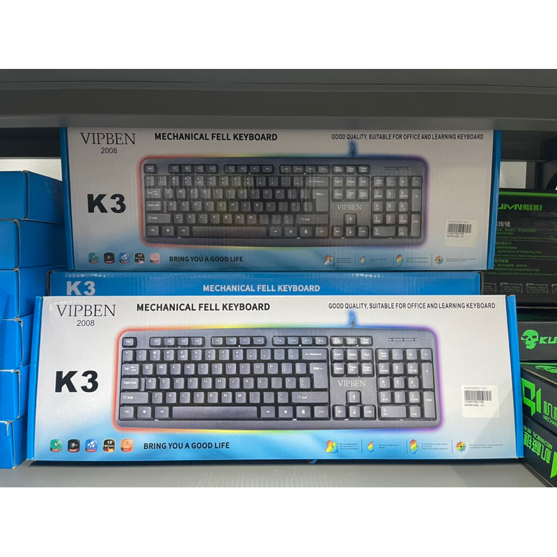 Usb Keyboard Computer normal use VIPBEN2008 K3 mechanical fell Keyboard ...
