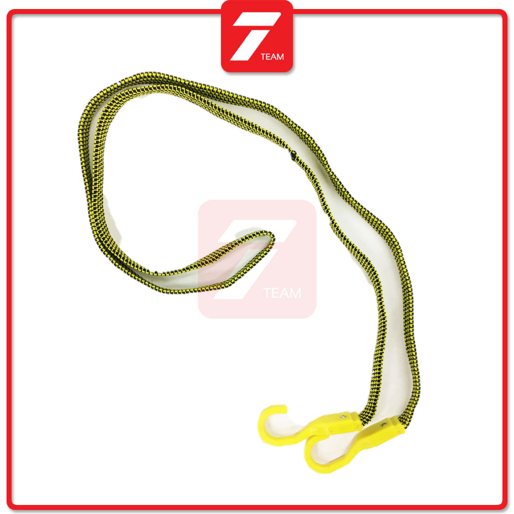 1.5M Elastic Rubber Belt Bungee Cords with Hook Flat Straps Tali Ikat ...