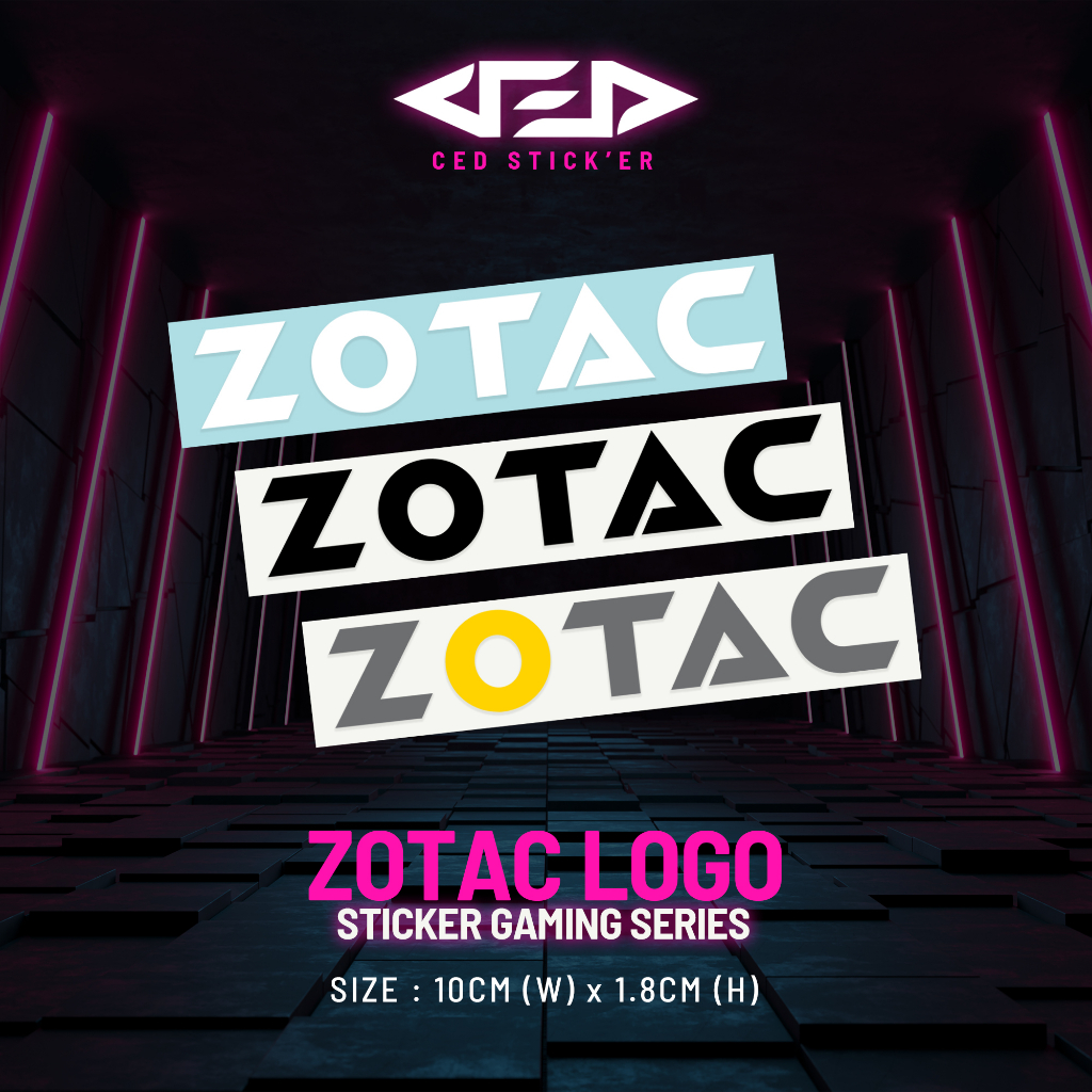 ZOTAC LOGO STICKER | GAMING SERIES | Shopee Malaysia