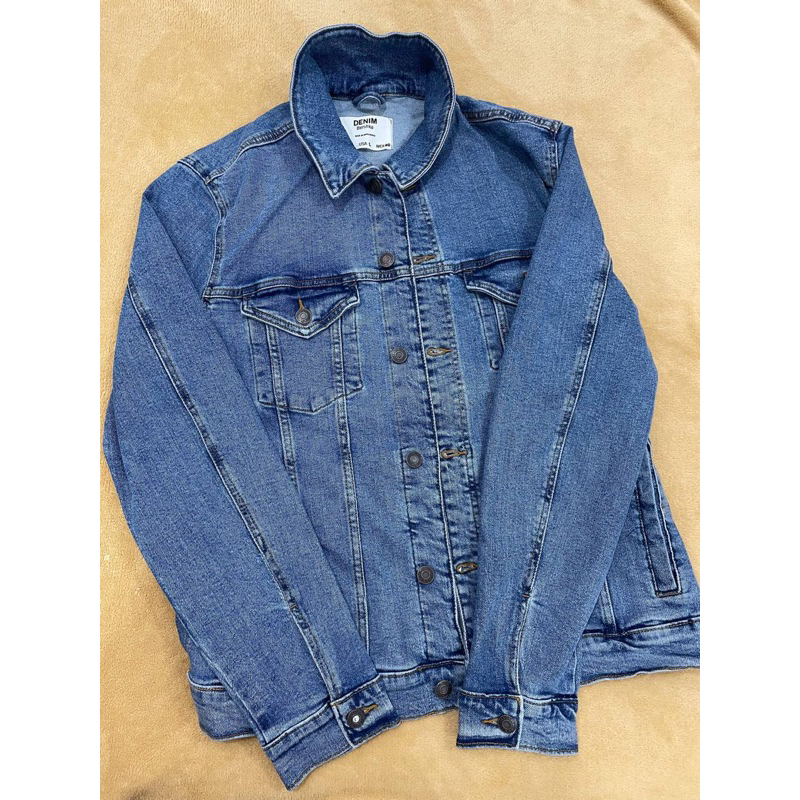 Men's Jeans Jacket Denim (ORIGINAL) | Shopee Malaysia
