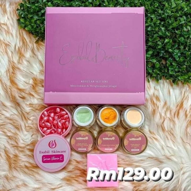 ESABIL BEAUTY REGULAR SET 5 IN 1 | Shopee Malaysia