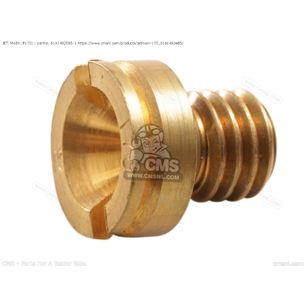 61A-1492E-00 Main Jet STD For YAMAHA E40X 2 Stroke Outboard Engine ...