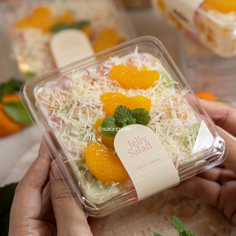 PPF - 350ml Square Shape Clear Mousse Food Container Cake Box Tiramisu ...