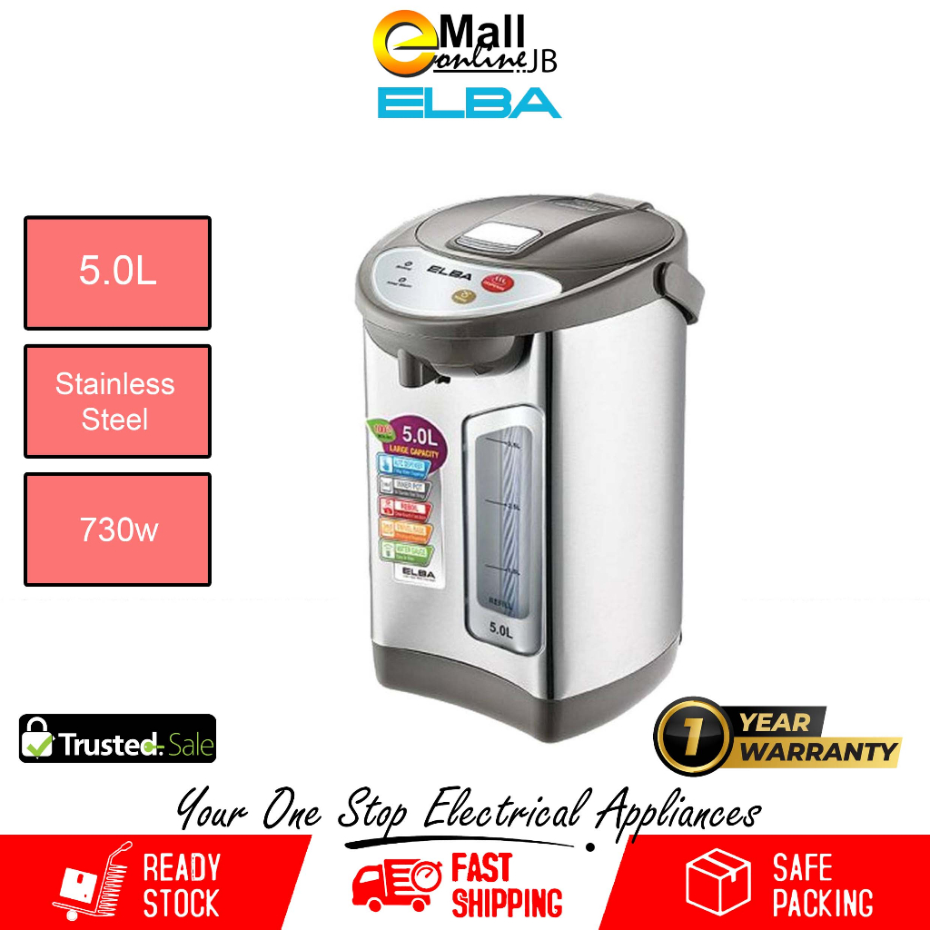 ELBA 5.0L Thermo Pot ETP-F5018BR 5 Litre | Kettle | Shopee Malaysia