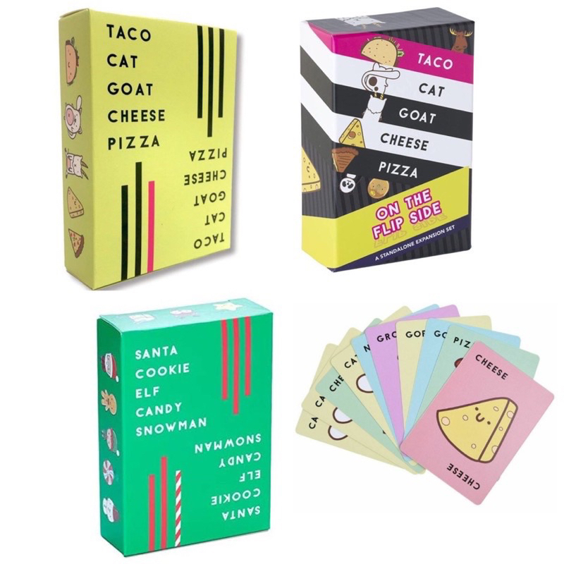 Board Game Taco Cat Goat Cheese Pizza Card Game Family Bonding | Shopee ...