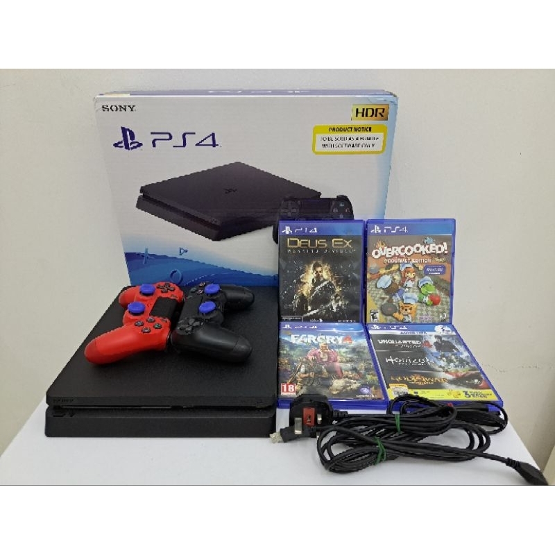 Playstation 4 Slim 1 TB (Used)(FREE 4 GAMES)(Read Description) | Shopee ...