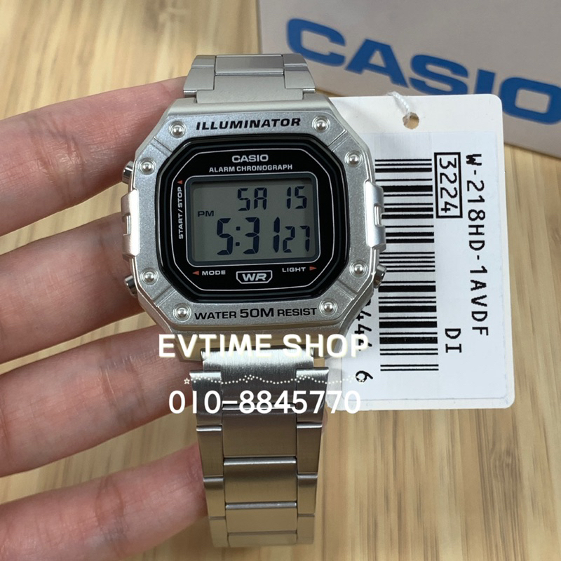 READY STOCK 100% ORIGINAL CASIO DIGITAL W-218HD-1AVDF / W-218HD-1AV / W ...