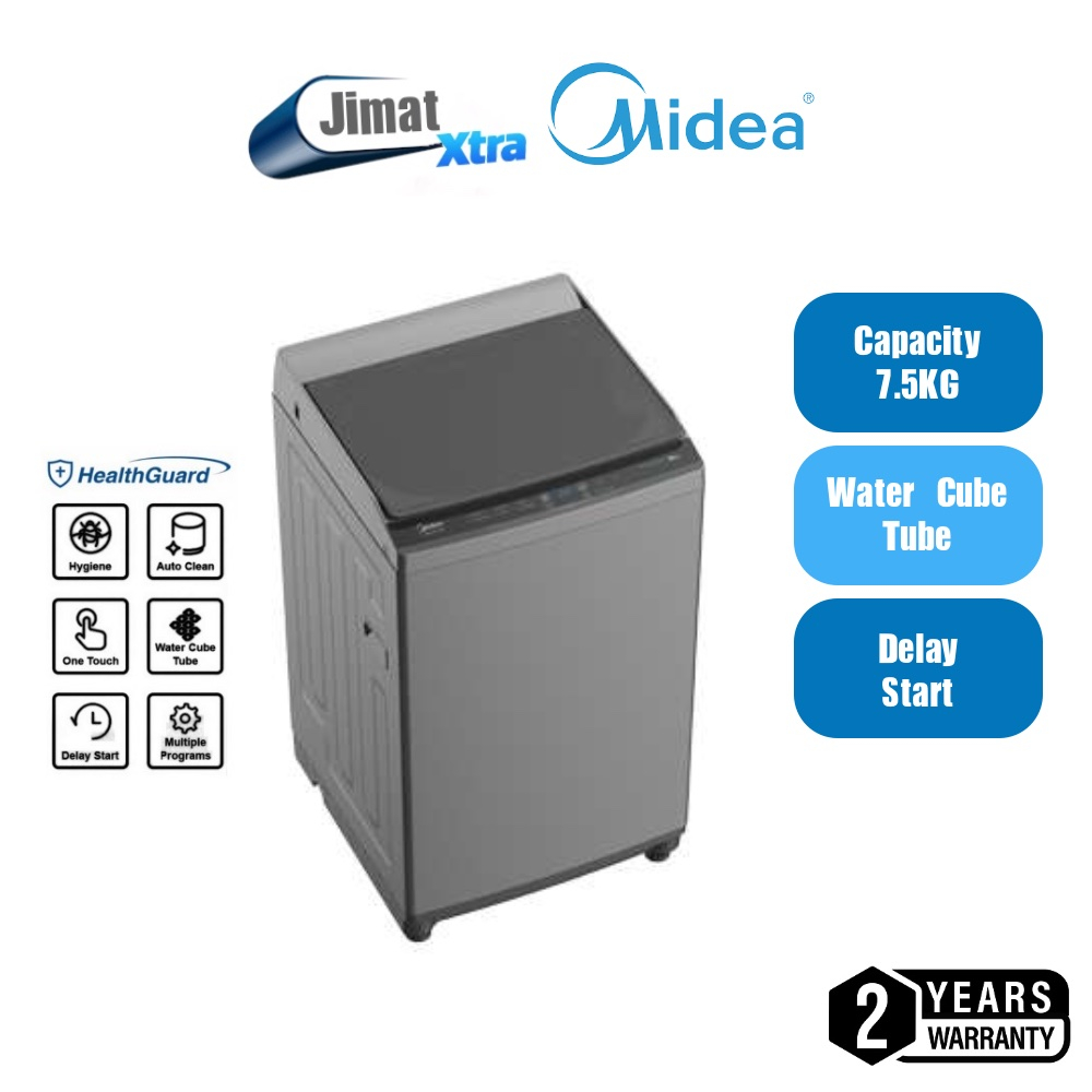 Midea 7.5KG/8.5KG/9.5KG Top Load Fully Auto Washing Machine MA100W75 MA100W85 MA100W95 | Shopee ...