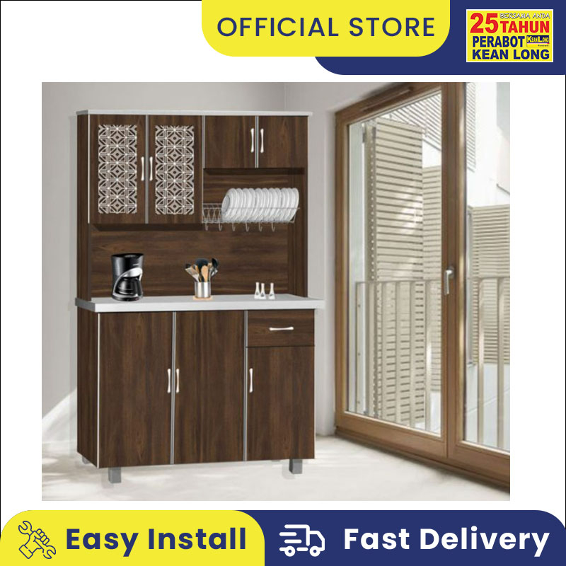 KLSB Almari dapur Tinggi 3 Pintu/Kabinet Dapur/ 3 Door High Kitchen ...
