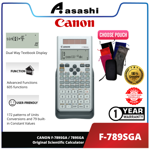 [605 Functions] CANON F-789SGA / 789SGA Original Scientific Calculator ...