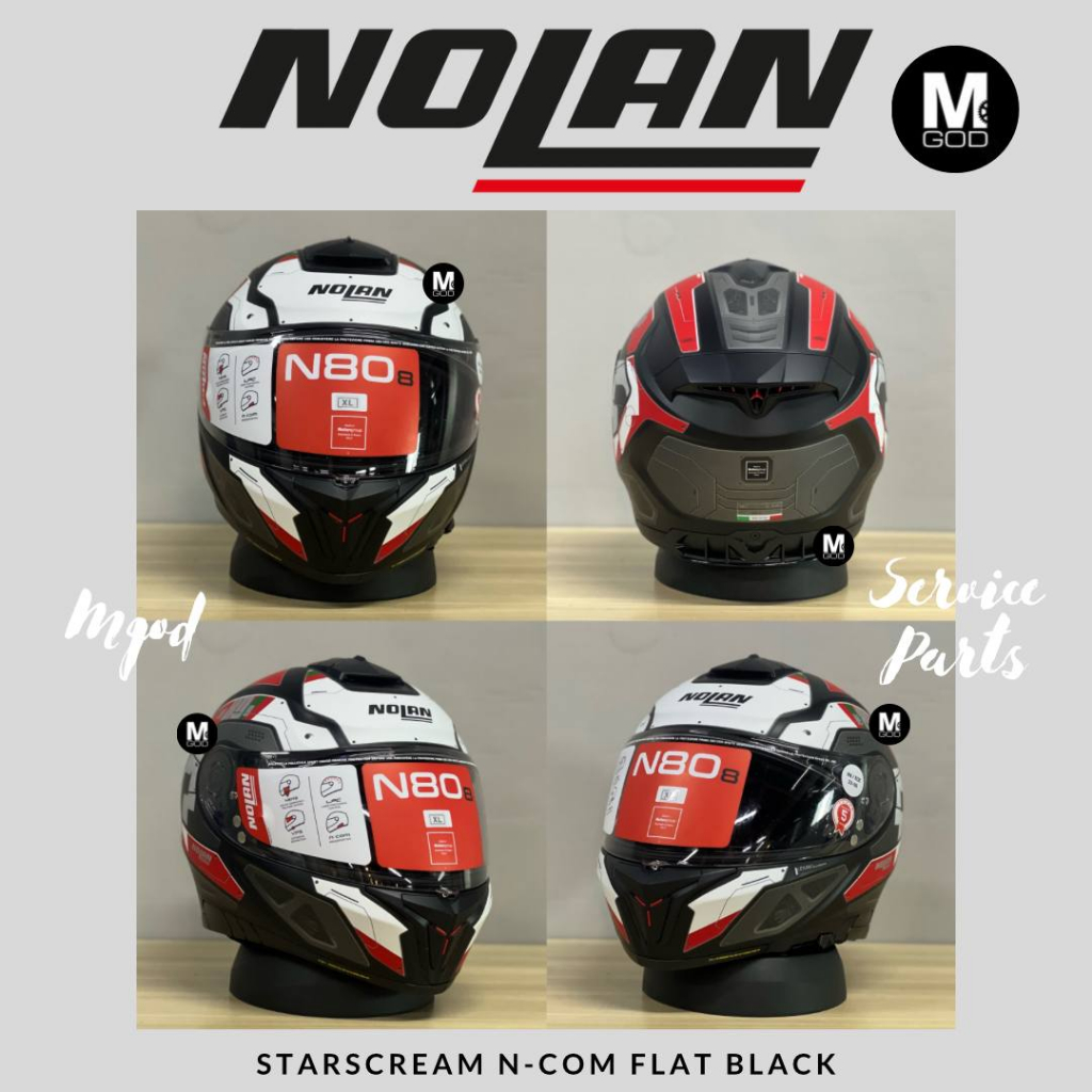 NOLAN HELMETS N80-8 STARSCREAM (035) 100% ORIGINAL MADE IN ITALY FULL ...