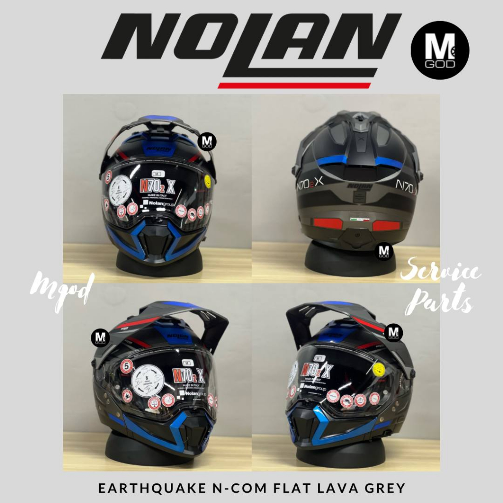 NOLAN HELMETS N70-2X EARTHQUAKE (048) 100% ORIGINAL MADE IN ITALY ...