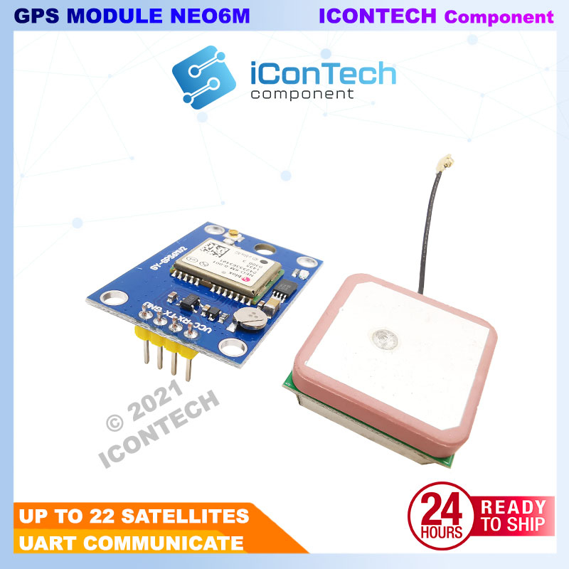 GPS Module NEO 6M Receiver Ceramic Antenna GPS Arduino Ublox NEO-6M GPS ...
