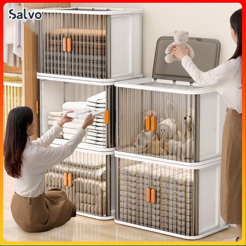 Salvo Foldable Storage Box Organizer Almari Baju Clothes Storage ...
