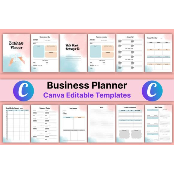 Editable Business Planner Canva Template | Shopee Malaysia