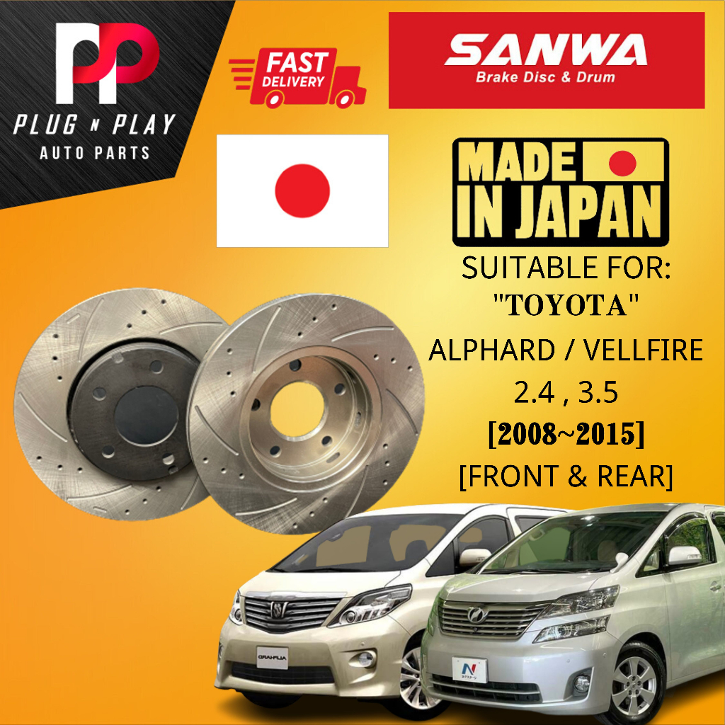 TOYOTA ALPHARD /VELLFIRE ANH20 ,ANH25 ,GGH20 ,GGH25 [2008~2015] FRONT ...