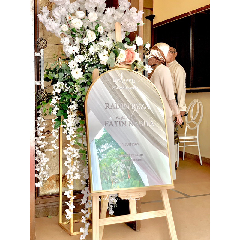 Arch Mirror Signage Murah (No Stand) | Shopee Malaysia