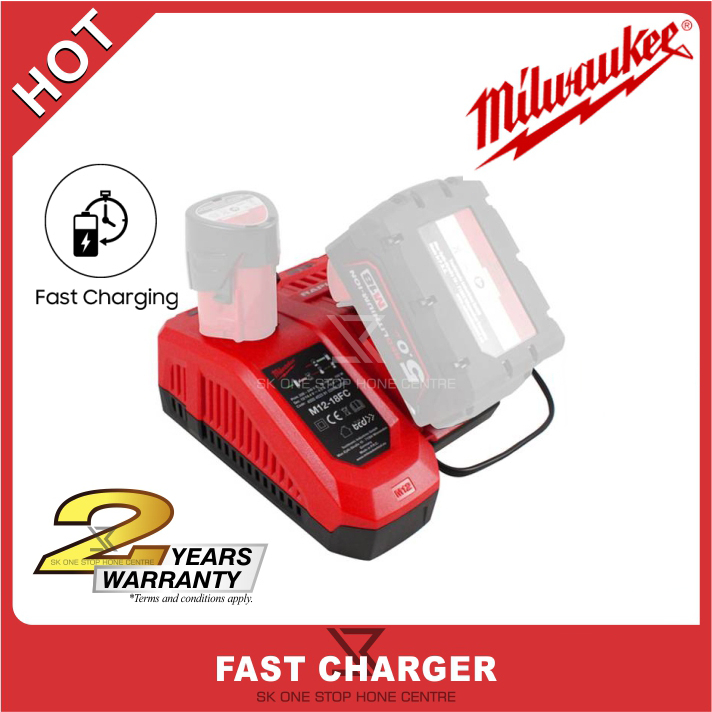 Milwaukee (M12-18FC) M18 & M12 Rapid Charger (Fast Charge) | Shopee ...