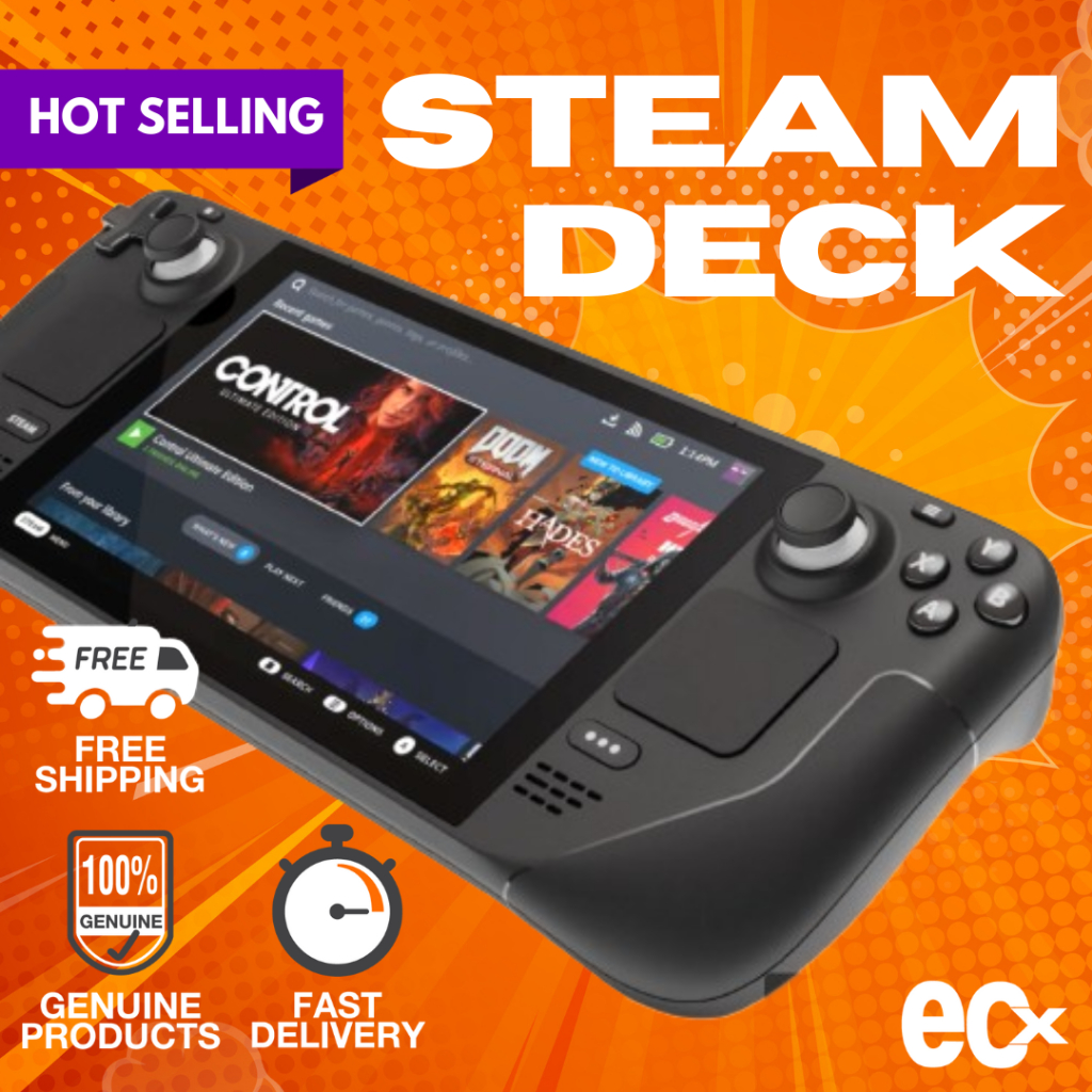 【Ready Stock】Steam Deck Handheld Portable Gaming Console 64GB/256GB ...