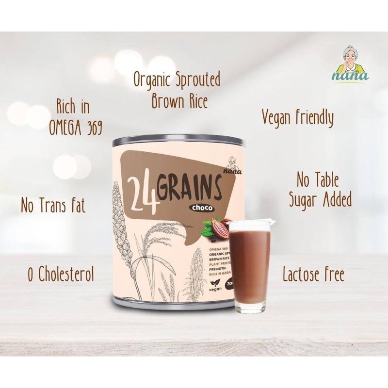 NANA 24 Grains Choco / NANA Millet Milk 巧克力24谷奶(700g/each) （EXP-mar/2025） | Shopee Malaysia