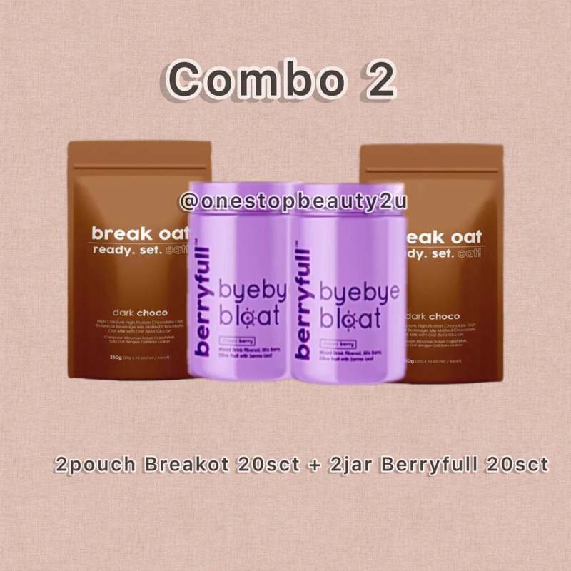 ️ORIGINAL HQ ️BREAK OAT INAYAH BEAUTY BREAKOAT MEAL REPLACMENT BERRY ...