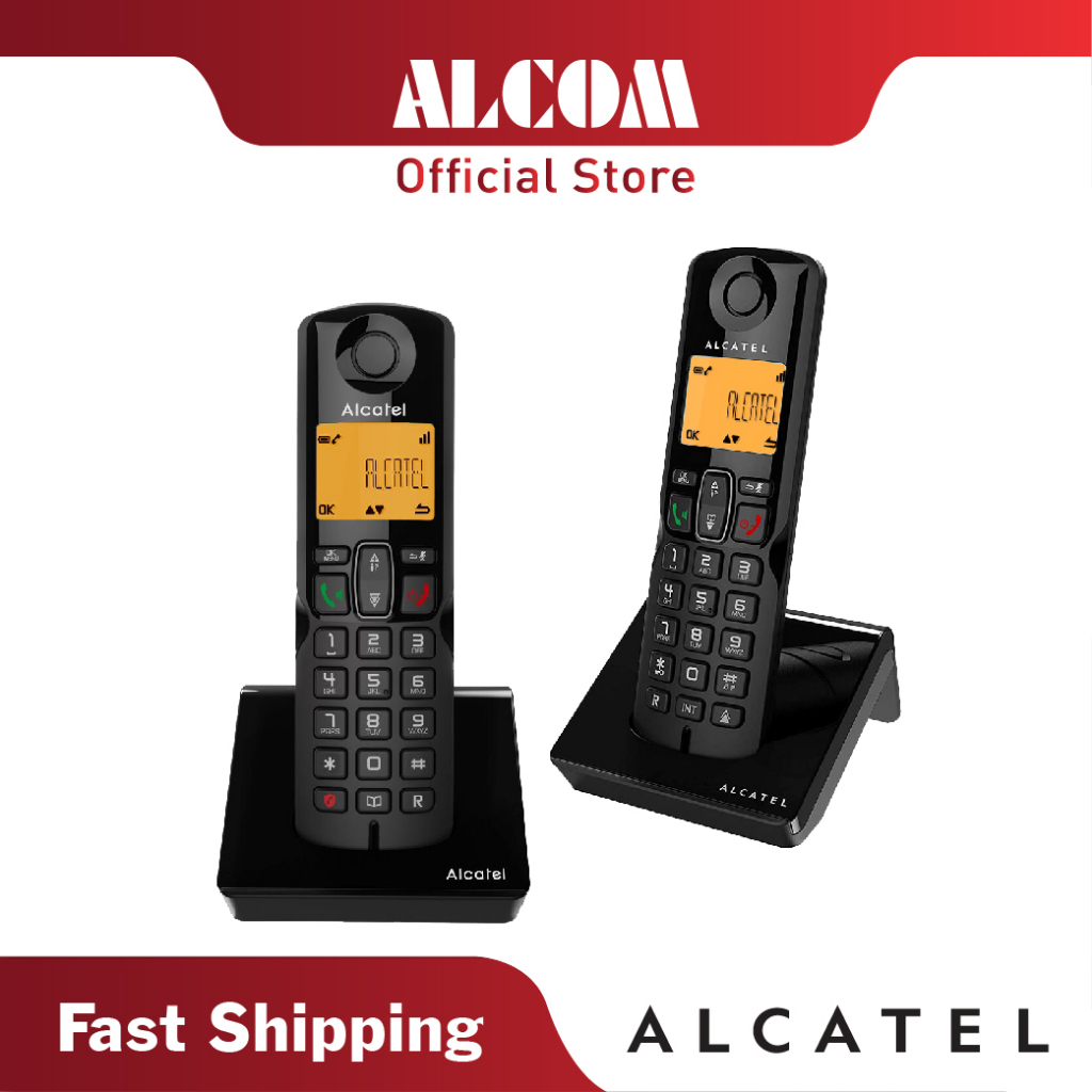 Alcatel S250 DUO Digital Cordless DECT Phone Wireless Twin Landline ...