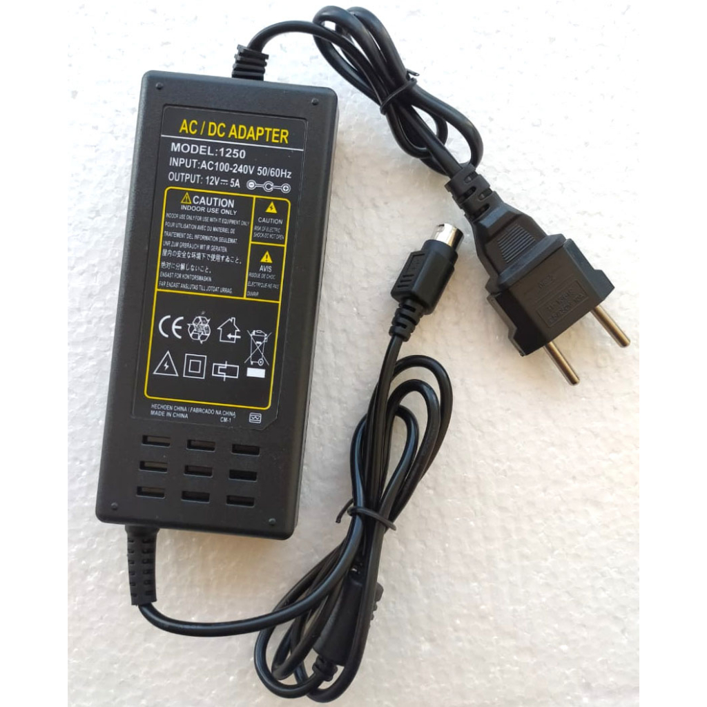 NEW HIKVISION 4Pin 4 pin DC 12V 2A / 3A / 5A Power Adaptor DVR CCTV ...