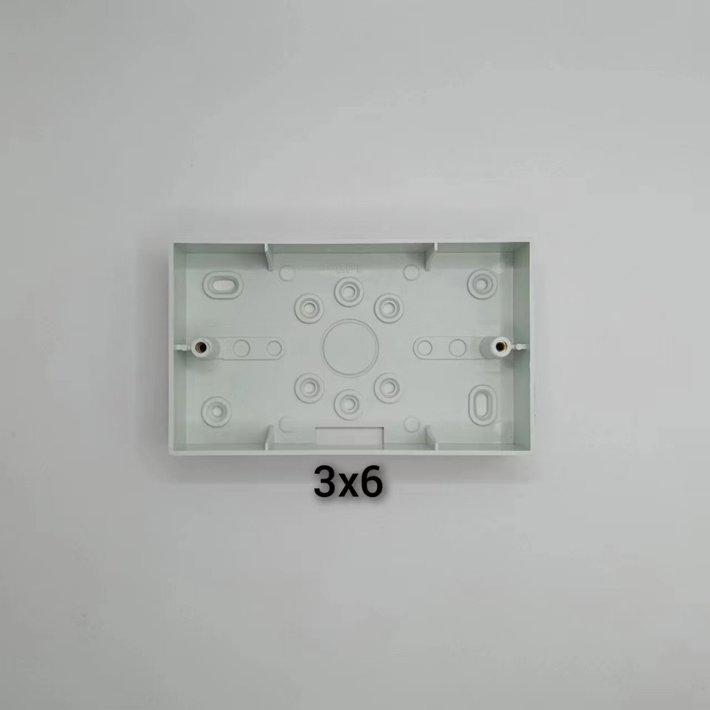 PVC Surface Nut Box 3x3 3x6 3x7(White) | Shopee Malaysia