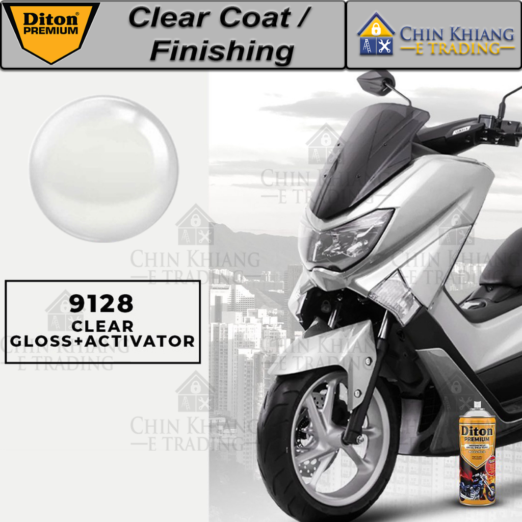 Diton Premium Clear Coat Finishing Spray Paint | 9128 Clear Gloss ...