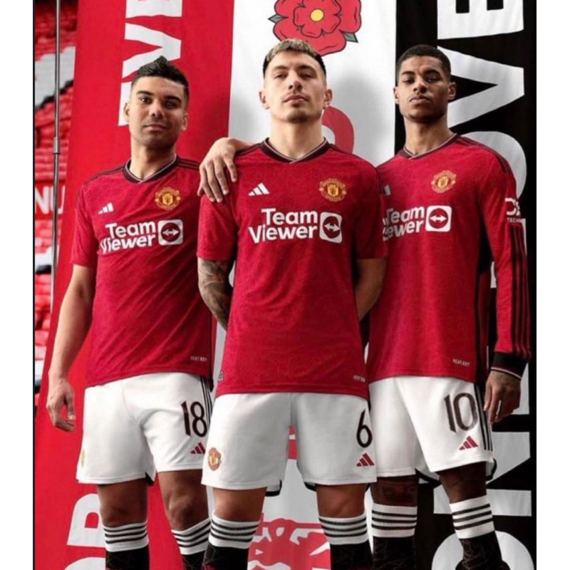 (NEW) Jersey EPL Manchester United MU Home Away 2023/24 Player Issue ...