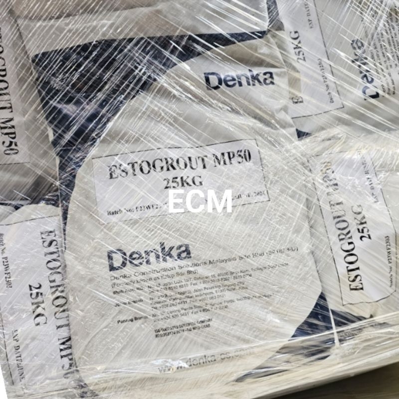 DENKA ESTOGROUT MP 50 (25KG) Multi purpose Shrinkage Compensated Grout | Shopee Malaysia