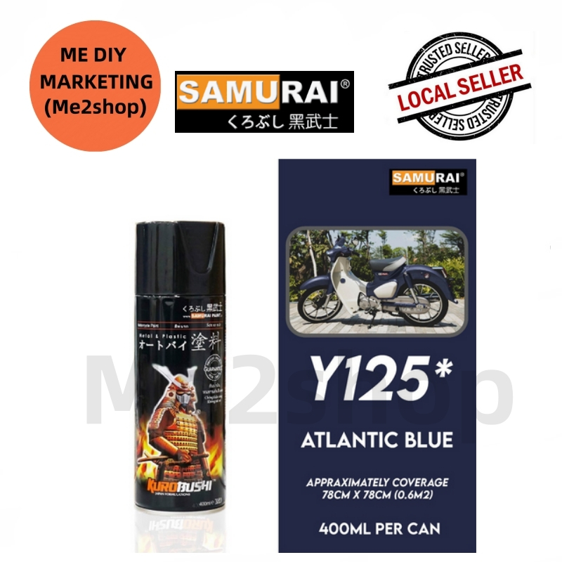 Y125* ATLANTIC BLUE~SAMURAI SPRAY PAINT MOTORCYCLE~ YAMAHA COLOURS ...