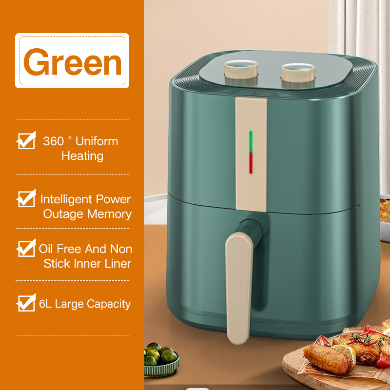 [Freeshipping] Qbrand Air Fryer 6L 10L 2400W 1400W Oil Free Large ...