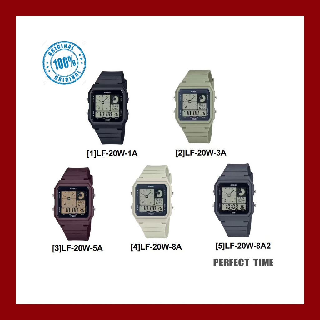 Casio LF-20W Retro Vintage Series Twin graph Digital Watch (100% ORIGINAL) | Shopee Malaysia