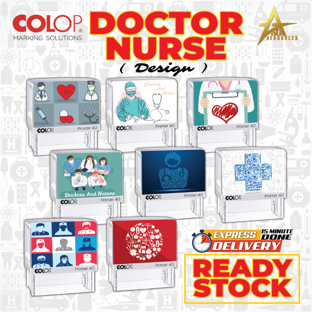 COP DOKTOR JURURAWAT BARU Rubber Stamp Colop Selfink.Customize Design ...