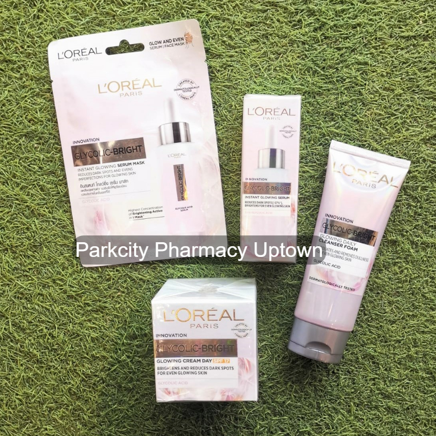 Loreal Paris Glycolic-Bright Glowing - Daily Cleanser Foam/ Day Cream ...