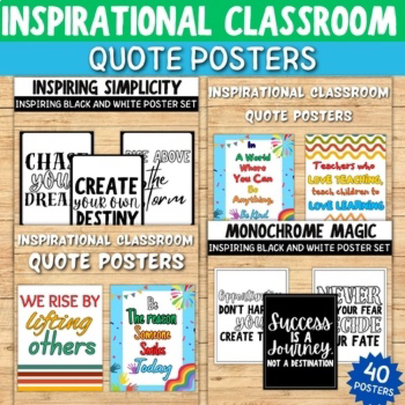 [PDF] Classroom Motivation: 62 Inspirational Quote Posters to Empower ...