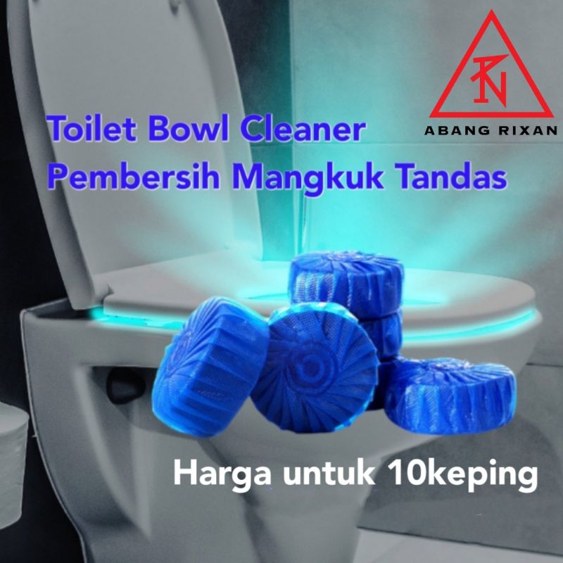 10pcs Toilet Bowl Cleaner Blue Cube Tablet Block Flush Cleaner Bubble ...