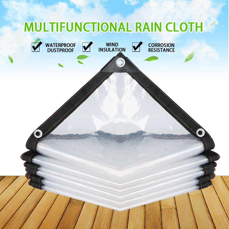 transparent Waterproof Canvas Tarpaulin Sheet Canopy Camping Kanvas ...
