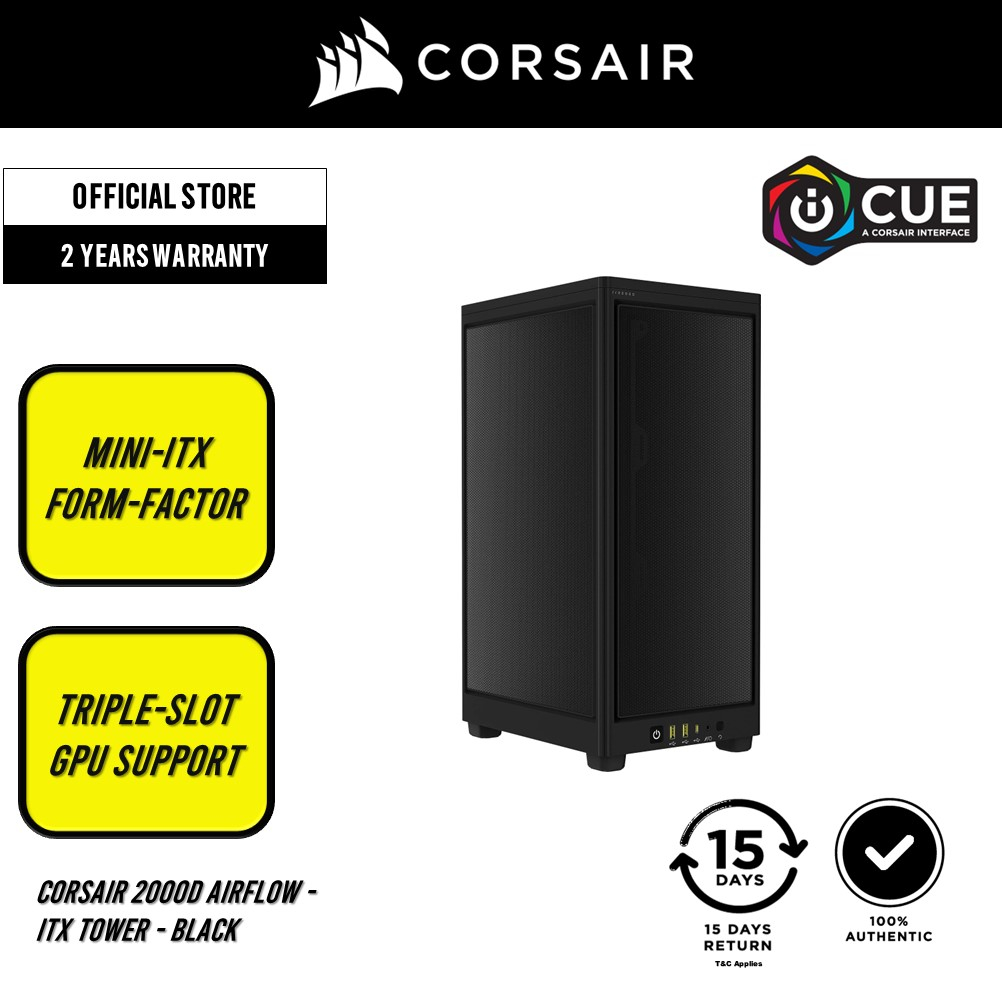 CORSAIR 2000D / iCUE 2000D RGB AIRFLOW Mini - ITX Tower PC Case ...