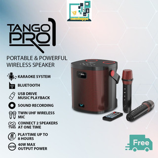Vinnfier VF Tango Pro 1 Bluetooth Portable Karaoke Speaker with 2 ...