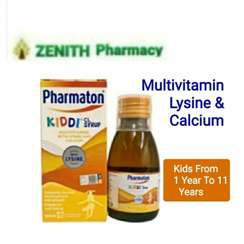 Pharmaton Kiddi Multivitamin Syrup Exp:10/2024 For Kids 100ml | Shopee ...