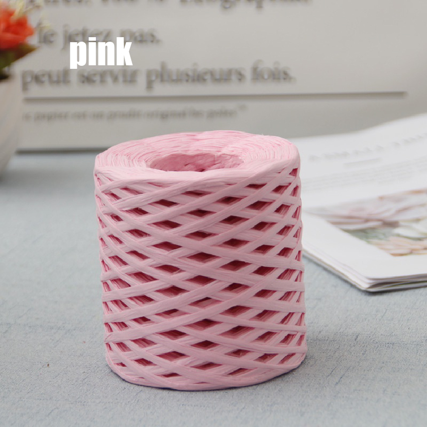 200m Kertas Tali Rafia String Hiasan Craft Paper Raffia Ribbon For DIY ...