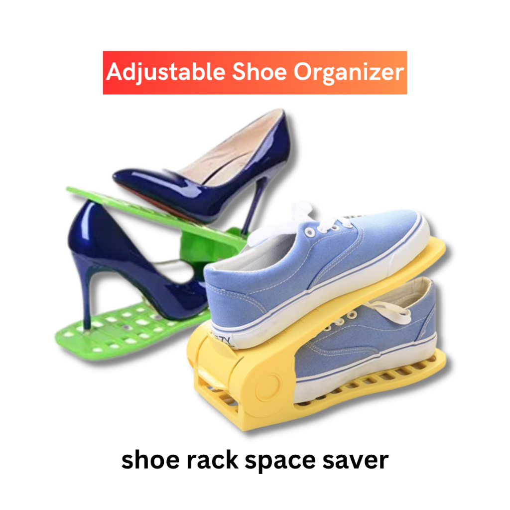 [READY STOCK] Adjustable Shoe Organizer Plastic Shoe Stacker Shoe ...