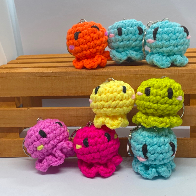keychain crochet (octopus) | Shopee Malaysia