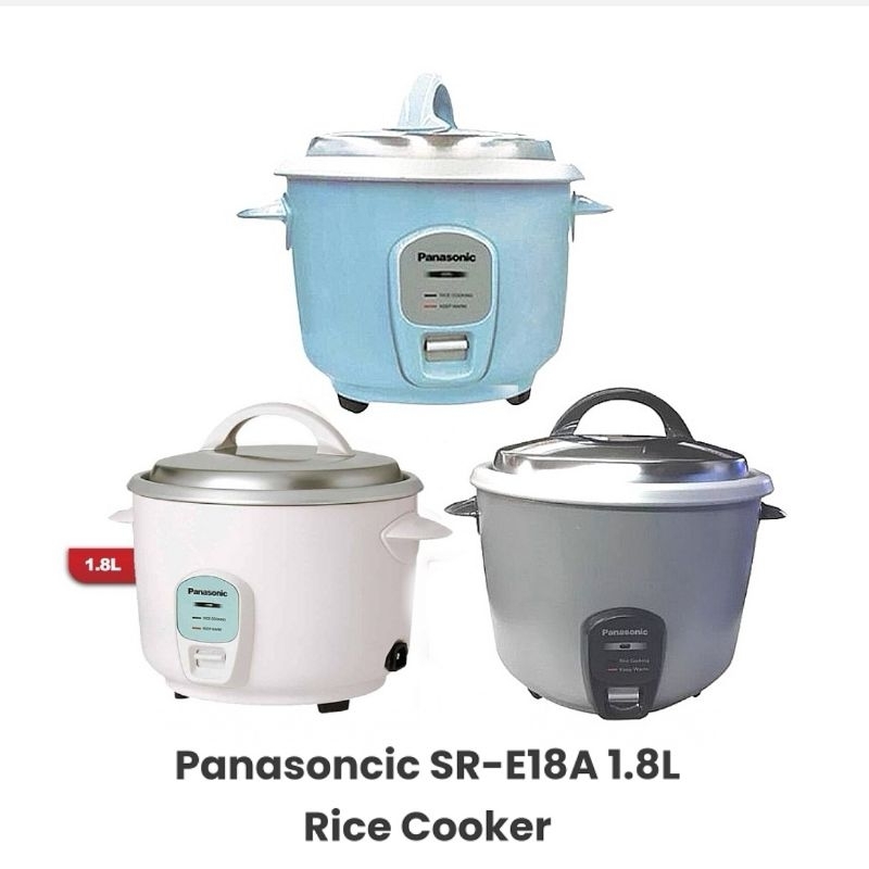 PANASONIC 1.8L RICE COOKER SR-E18A ( Random colour ) | Shopee Malaysia